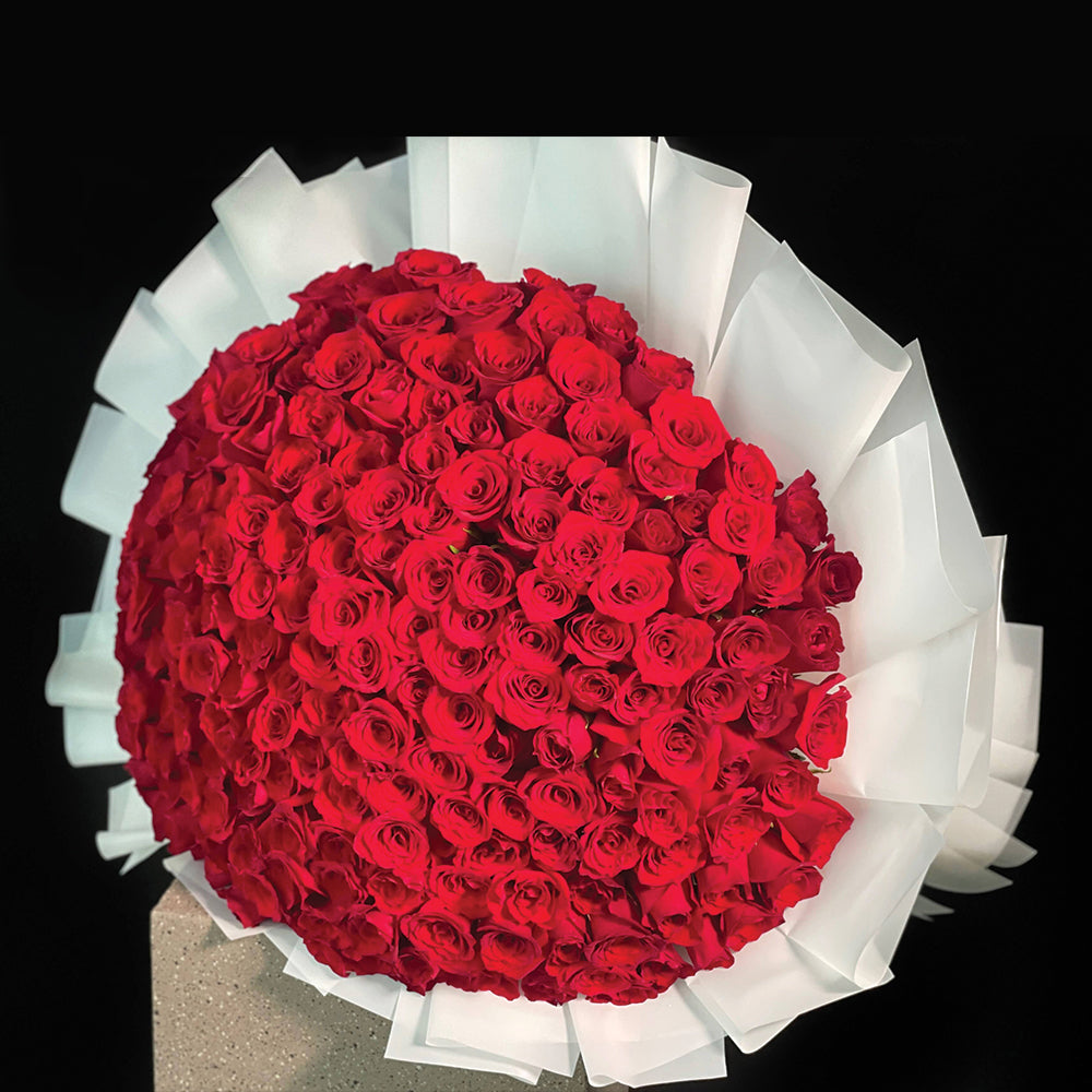 201 Bella Roses Red Bouquet | Red Flowers Bouquet | Aiwa Flowers