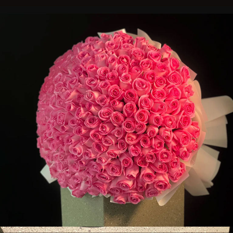 201 Rose Gelato - Pink Roses Bouquet | Aiwa Flowers