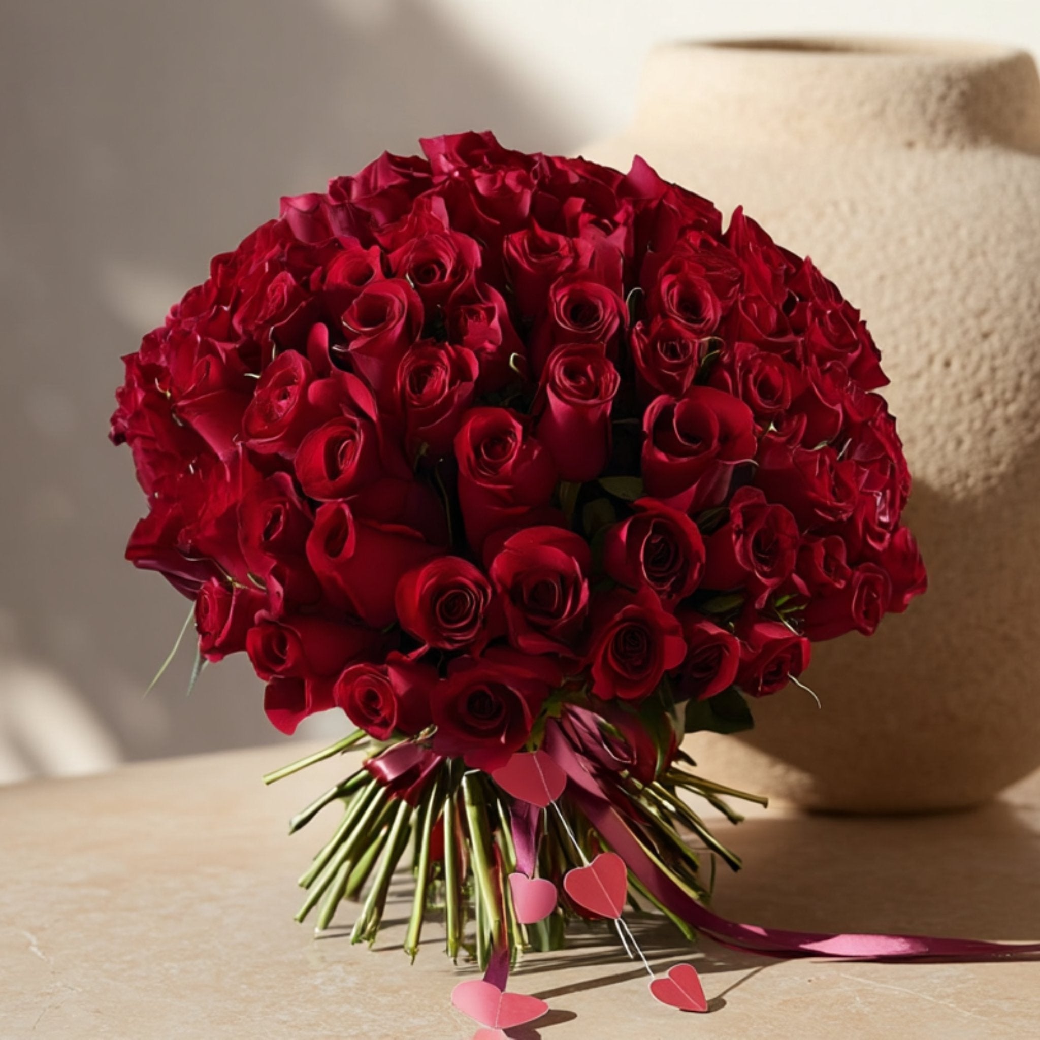 Lux Dream - 101 Red Roses Bouquet | Aiwa Flowers